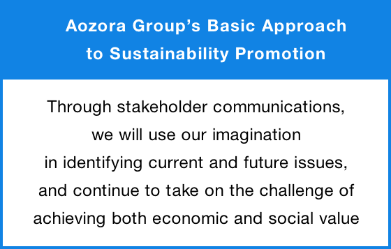 Sustainability Promotion | AOZORA BANK